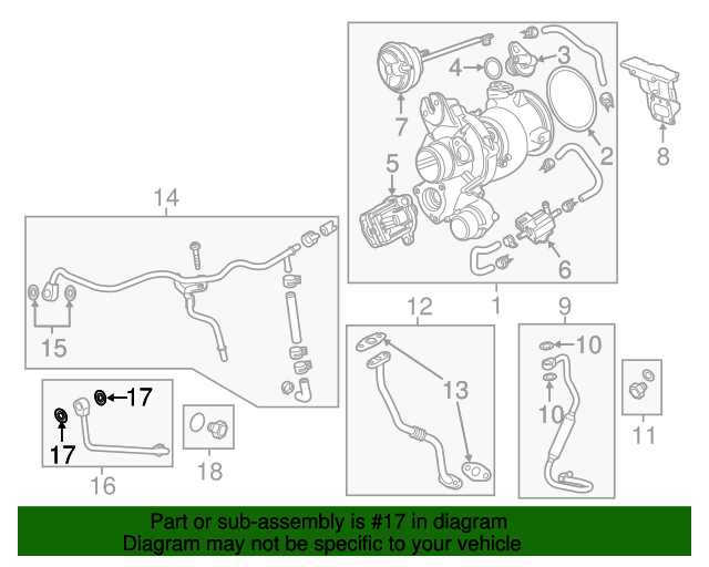 2014-2024 GM Turbocharger Pipe Gasket 12662185 GM | GMPartsDirect.com