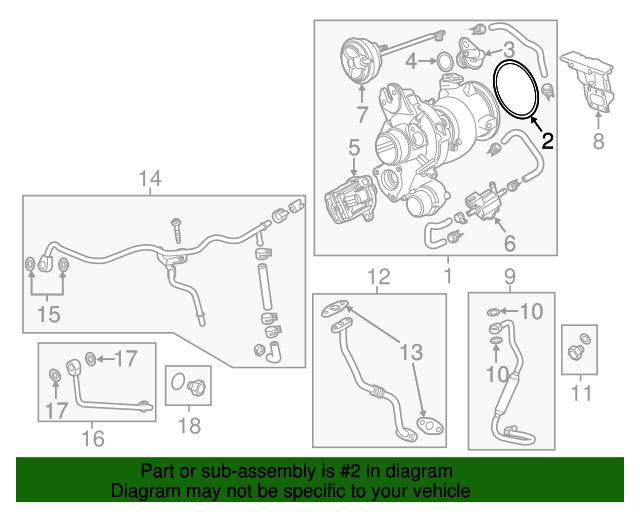 2016-2024 GM Catalytic Converter Gasket 12641115 GM | GMPartsDirect.com