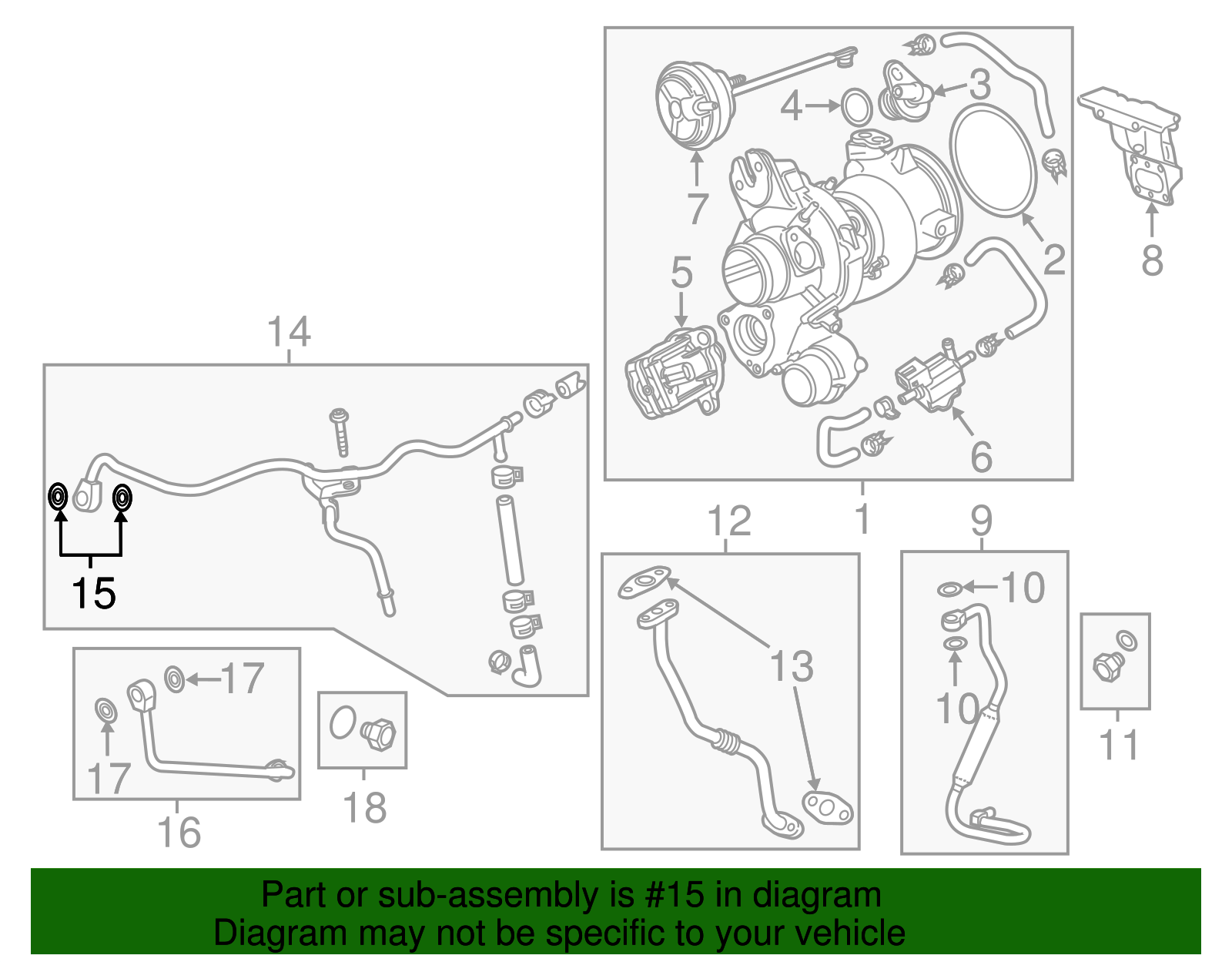2014-2025 GM Turbocharger Pipe Gasket 12662185 GM | GMPartsDirect.com