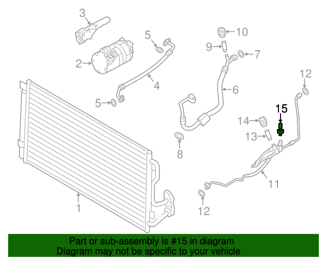 64539323658 - Pressure Sensor 1999-2024 BMW | Genuine BMW Parts