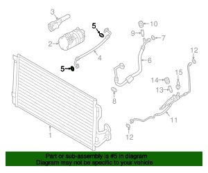 Genuine BMW 64-50-8-375-741 | A/C Refrigerant Line O-Ring | FREE ...
