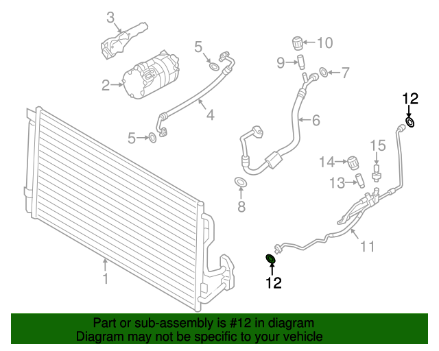 1997-2024 BMW A/C Line O-Ring 64-50-8-374-959 | BMWPartsDirect.com