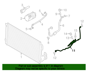 64539212236 - 2012-2021 BMW AC Hoses (64-53-9-212-236) | BMW of South ...