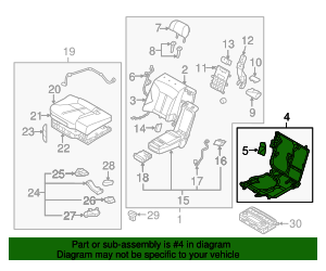 89600-3T501 - Seat Frame 2015 Kia K900 | Kia.Parts Store