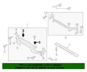 2013-2020 Ford Mount Panel Nut -W709309-S300 | TascaParts.com