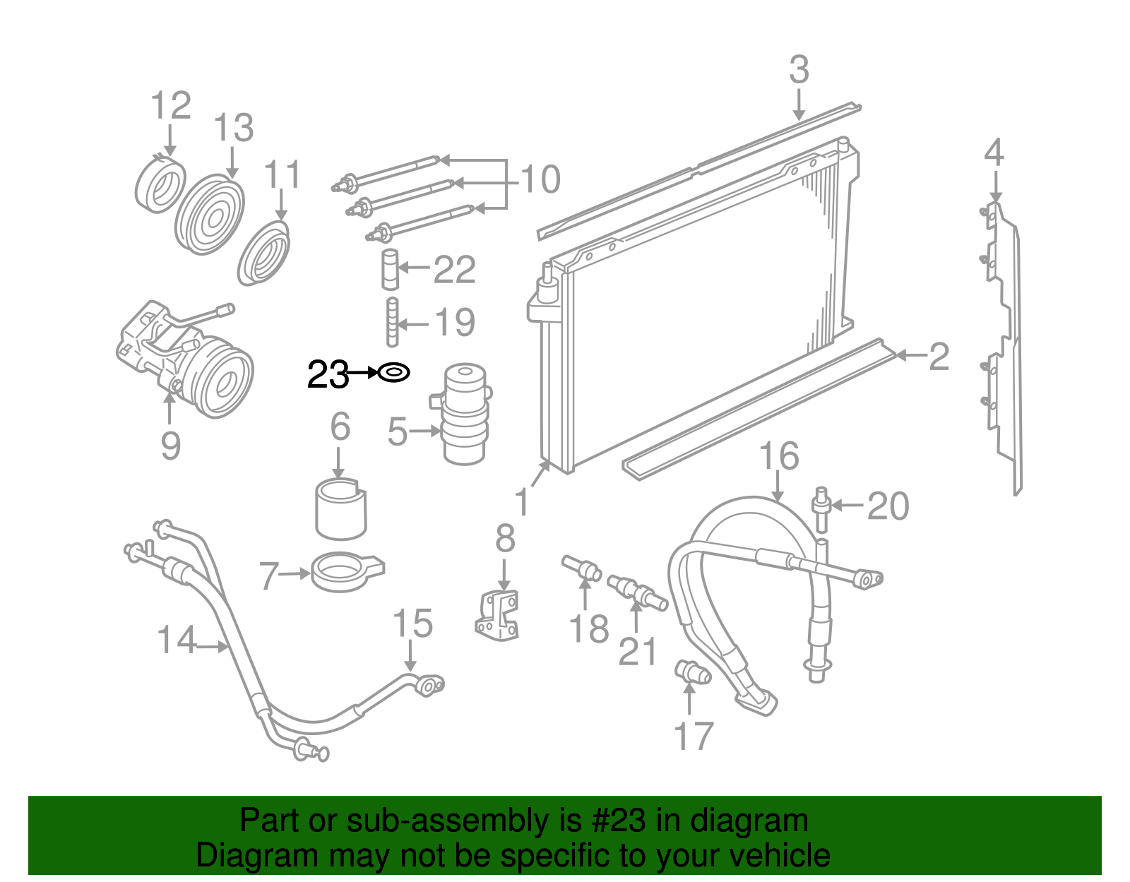 2003-2025 Ford Motorcraft™ A/C Refrigerant Pressure Sensor O-Ring YF ...