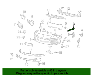 955-505-050-10 - Bumper Cover Support Rail 2008-2010 Porsche Cayenne ...