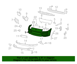 2008-2010 Porsche Cayenne Bumper Cover 955-505-311-11-G2X | Gaudin ...