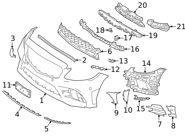 205-885-62-04 - Lower Grille 2019-2020 Mercedes-Benz | Mercedes-Benz ...