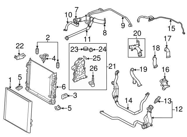 Genuine OEM Upper Hose Part# LR017359 Fits 2010-2012 Land Rover Range ...