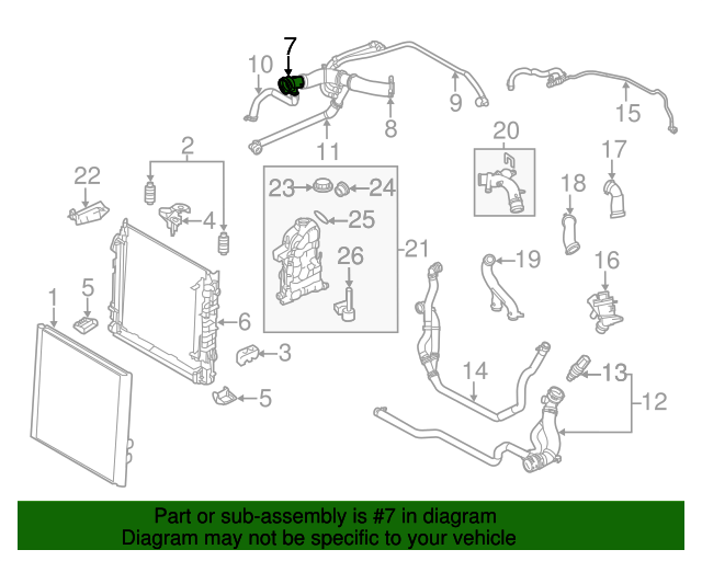 Genuine Upper Hose for 2010-2011 Land Rover Range Rover | Land Rover ...