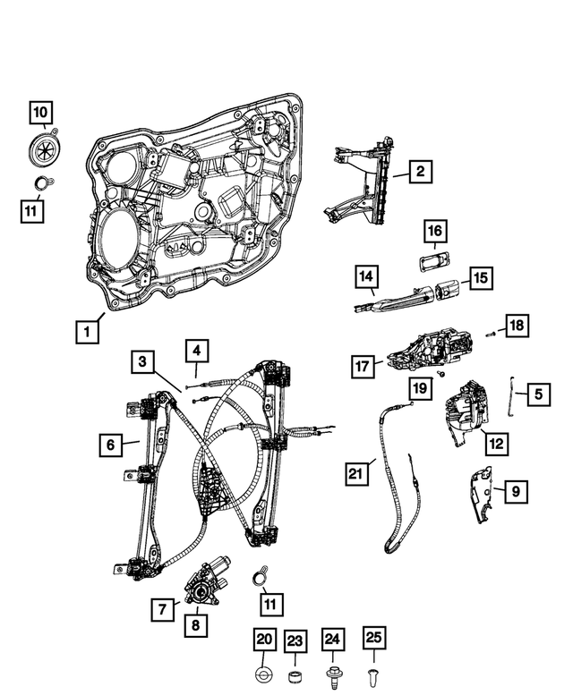2017-2024 Mopar Nut, Right 06104994AA | Mopar Estores