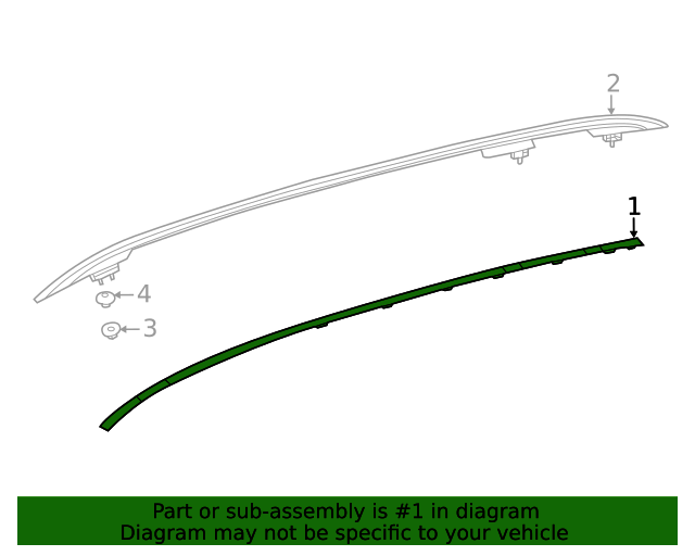 247-690-08-01 - Roof Molding 2021-2023 Mercedes-Benz | Mercedes-Benz ...