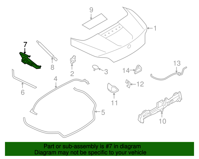 Genuine BMW 54-37-7-497-733 | Hinge | FREE Shipping on Most Orders $499 ...