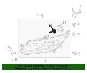 MS820985 - Headlamp Bulb 2018-2024 Mitsubishi Eclipse Cross ...