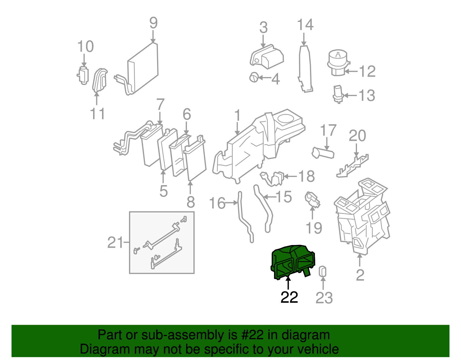 204-830-33-03 - Cabin Air Intake Duct 2008-2015 Mercedes-Benz ...