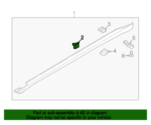 2011-2021 Kia Rocker Molding Clip 877583L000 | TascaParts.com