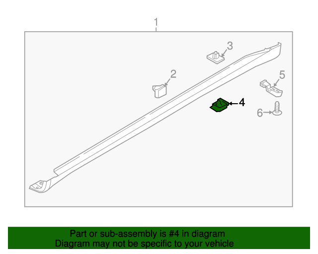 87758-D2000 - Rocker Molding Clip 2017-2024 Kia | Kia.Parts Store