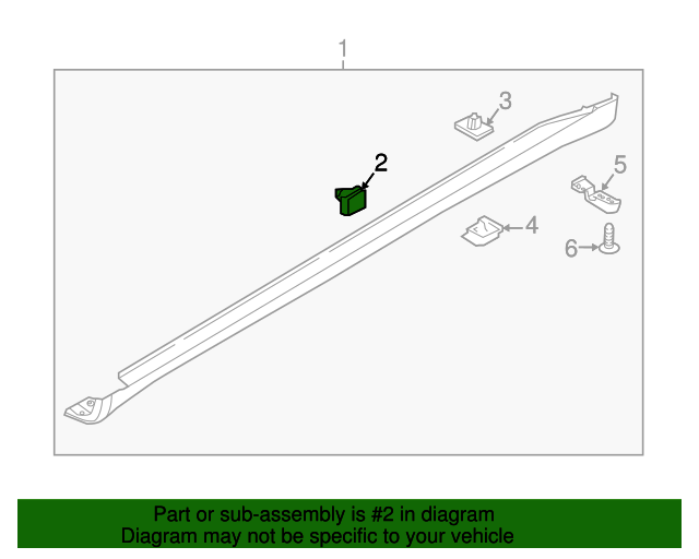 87758-3L000 - Rocker Molding Clip 2011-2023 Kia | Kia.Parts Store