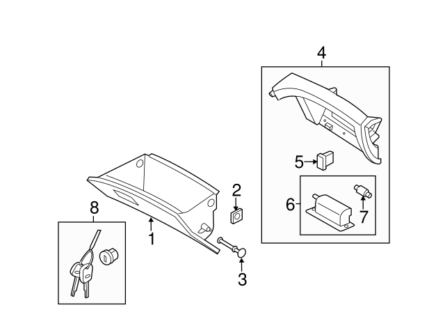 2011-2014 Hyundai Sonata Glove Box 84510-3Q200-YDA | AutoNationParts.com