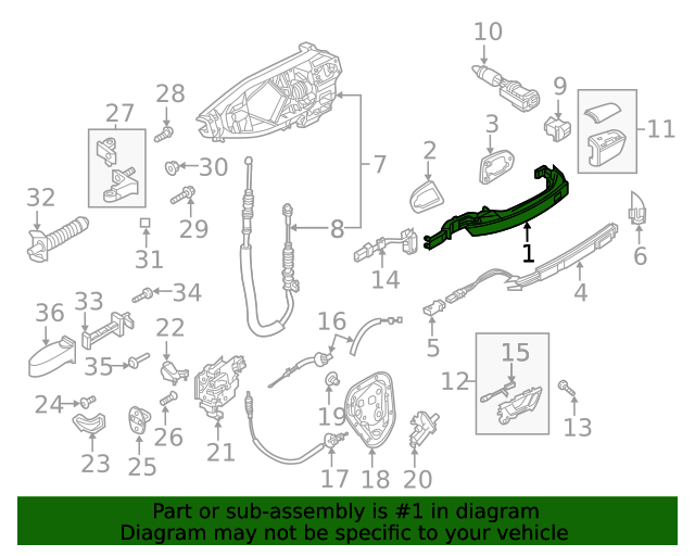 4M8-837-206-GRU - Handle, Outside 2019 Audi | Audi OEM Parts