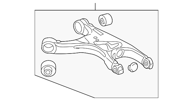 2009-2018 Audi Lower Control Arm 8R0-505-311-F | OEM Parts Online