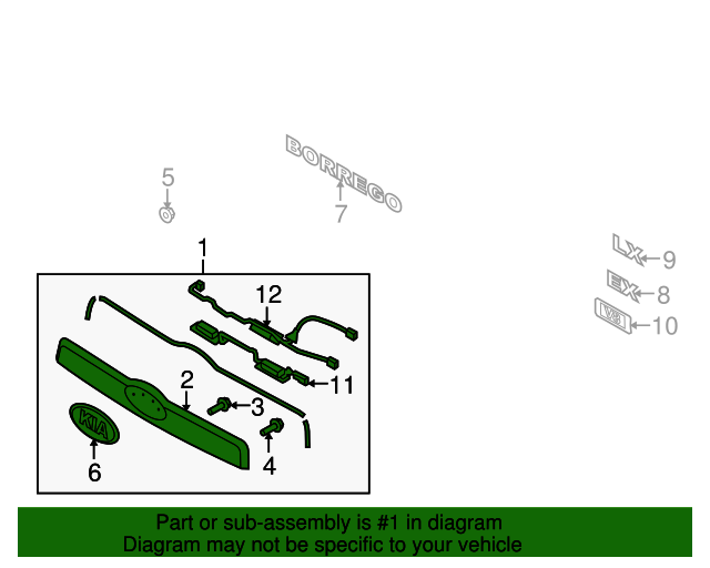 87310-2J530-DS - Garnish Assembly Tail Ga Kia.Parts Store