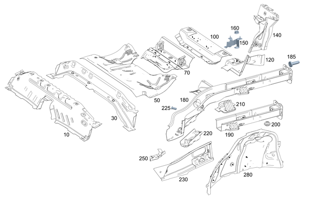177-610-51-01 - Load Compartment Well 1954-2022 Mercedes-Benz ...