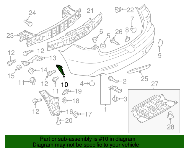 2010-2013 Mazda 3 Outer Bracket BBM4-51-077B | RealMazdaParts.com