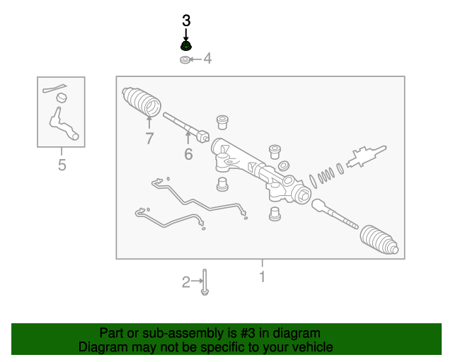 2007-2024 Toyota Suspension Trailing Arm Nut 90178-A0058 | Sparks Parts