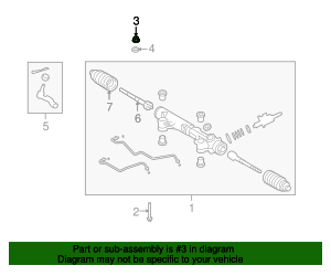 90178-A0058 - Suspension Trailing Arm Nut - 2007-2024 Toyota | OEM ...