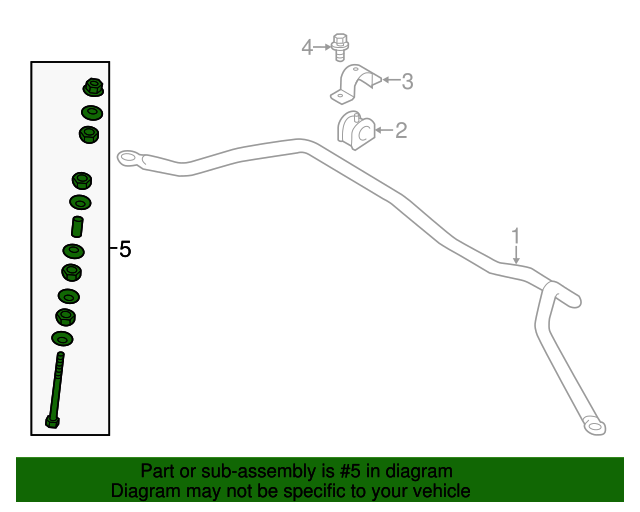 2014-2024 Mitsubishi Stabilizer Link 4056A191 | Mitsubishi Parts ...