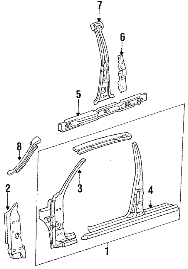 1986-1991 Ford Uniside Assembly E7DZ54211A10B | QuirkParts