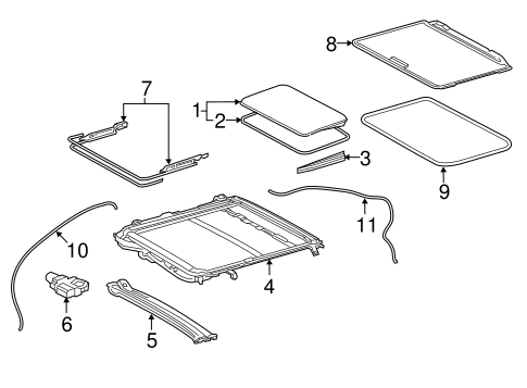 Sunroof for 2021 Toyota Camry | Longo Toyota Parts