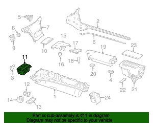 2013-2020 Mercedes-Benz Console Compartment 231-680-05-50 ...