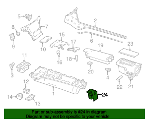 2013-2020 Mercedes-Benz Console Cup Holder 231-810-01-13 ...