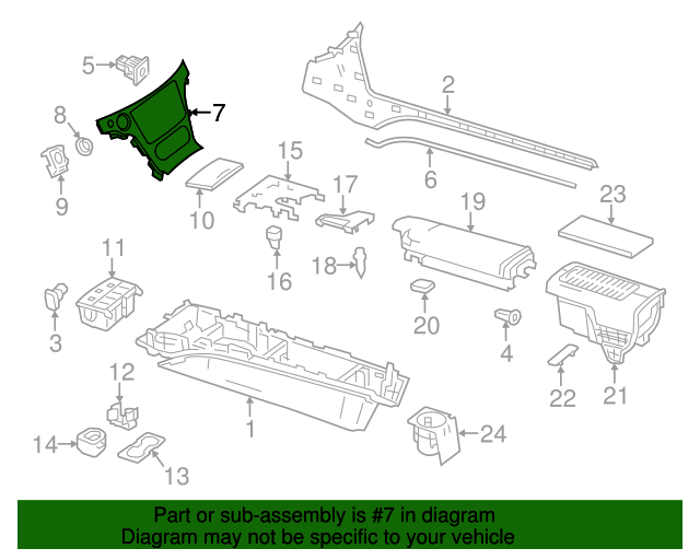 231-680-62-01 - Instrument Panel Bezel 2013-2020 Mercedes-Benz ...