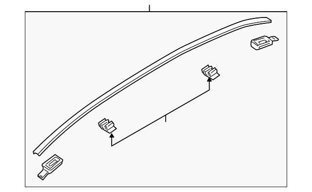 2007-2011 Mazda RX-8 Roof Molding F152-50-9H0H-85 | QuirkParts