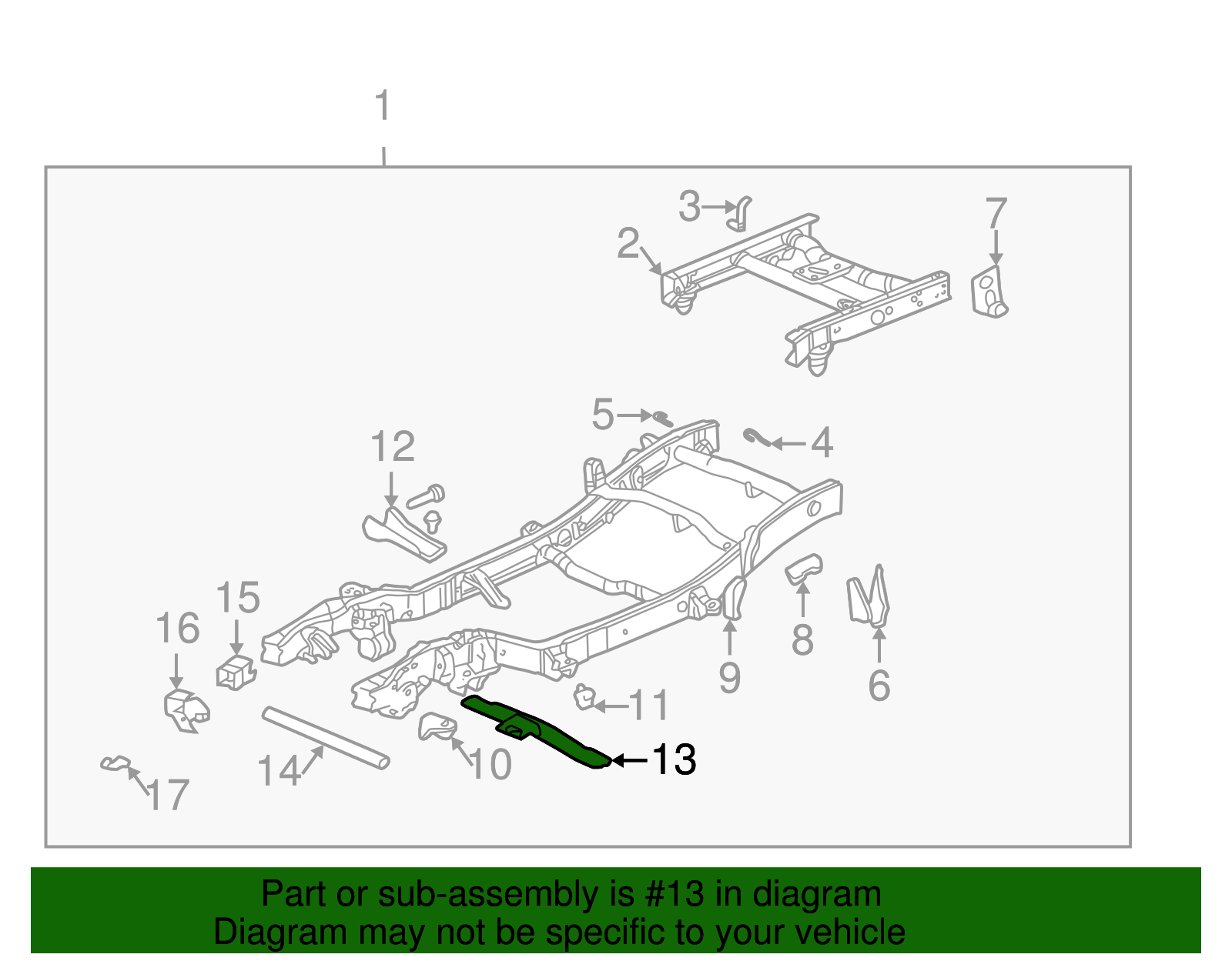 15057776 - OEM GM Trans C'member | GMPartsCenter.net | GM Parts Center
