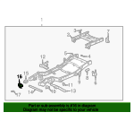 1999-2006 GM Passenger Side Front Bumper Impact Bar Brace 88944246 ...