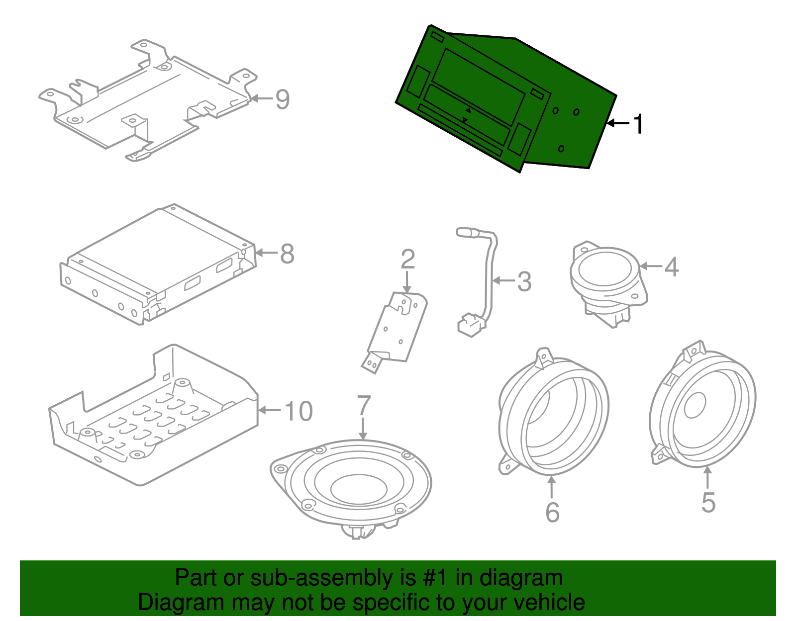 86201VA630 - High-Quality Radio Control Unit for 2015 Subaru ...