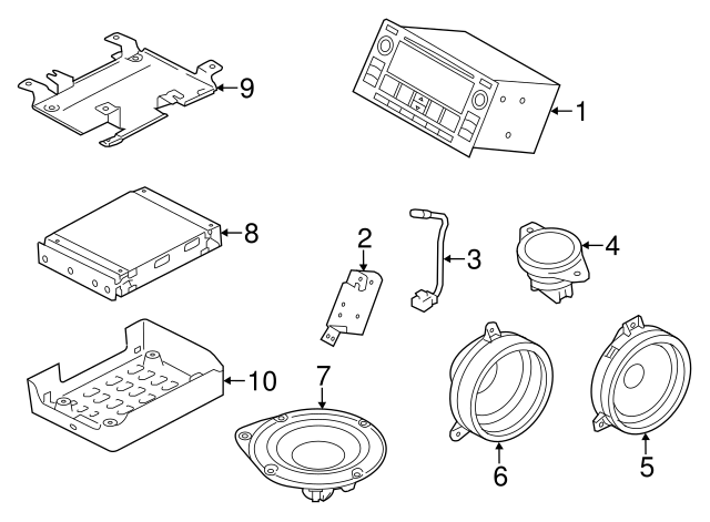 2015-2020 Subaru Amplifier Bracket 86264VA000 | Subaru Parts Store