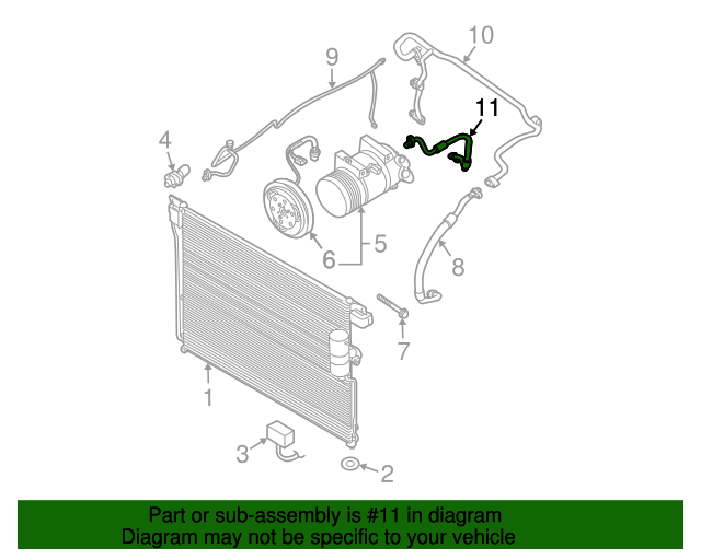 2020-2021 Nissan Frontier Discharge Hose 92490-9BT0B | Ziegler Nissan ...