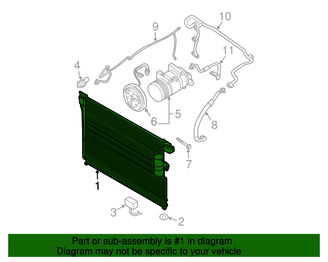 92100-ZP50A - A/C Condenser 2005-2019 Nissan | Nissan Parts ...