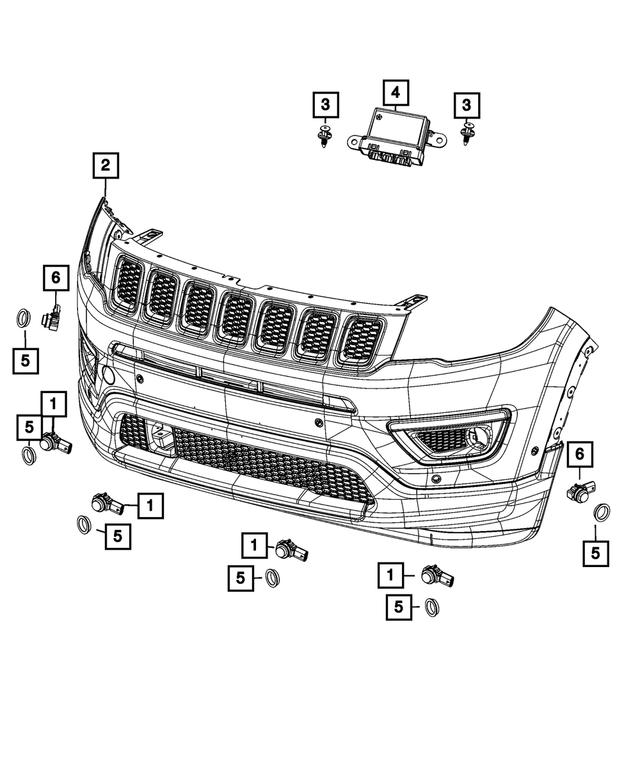 2020-2021 Jeep Compass Parking Assist Module 68449662AB | Mopar eStore
