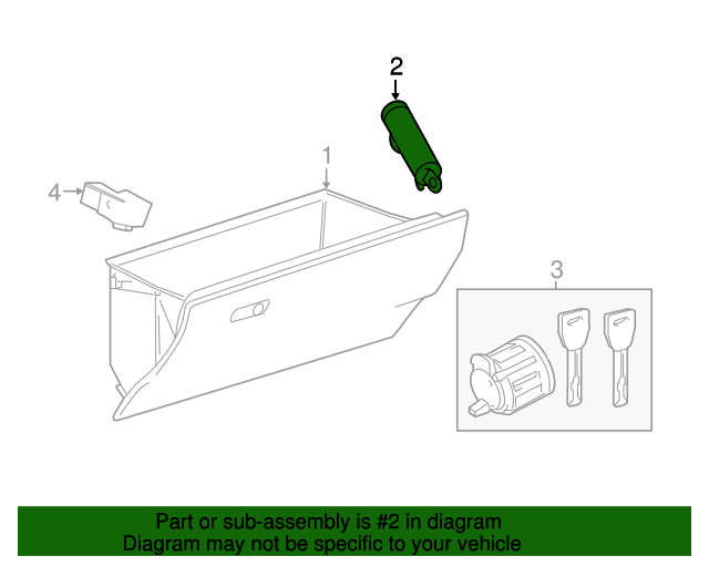 55054-47010 - Glove Box Support 2015-2024 Lexus | AutoNation Parts