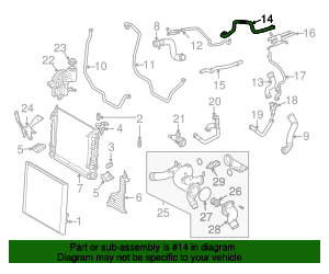 2006-2009 Land Rover Range Rover Heater Hose 4680301 | JaguarParts.com