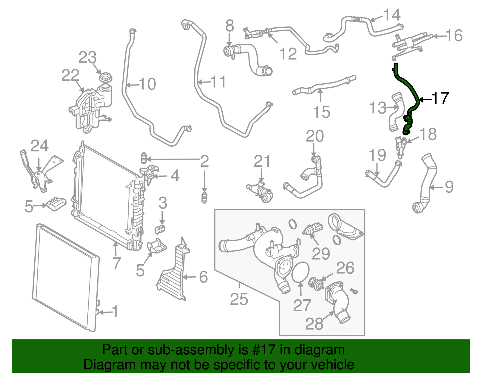 PCH502080 - Hose - 2006-2009 Land Rover Range Rover | Land Rover Lake Bluff