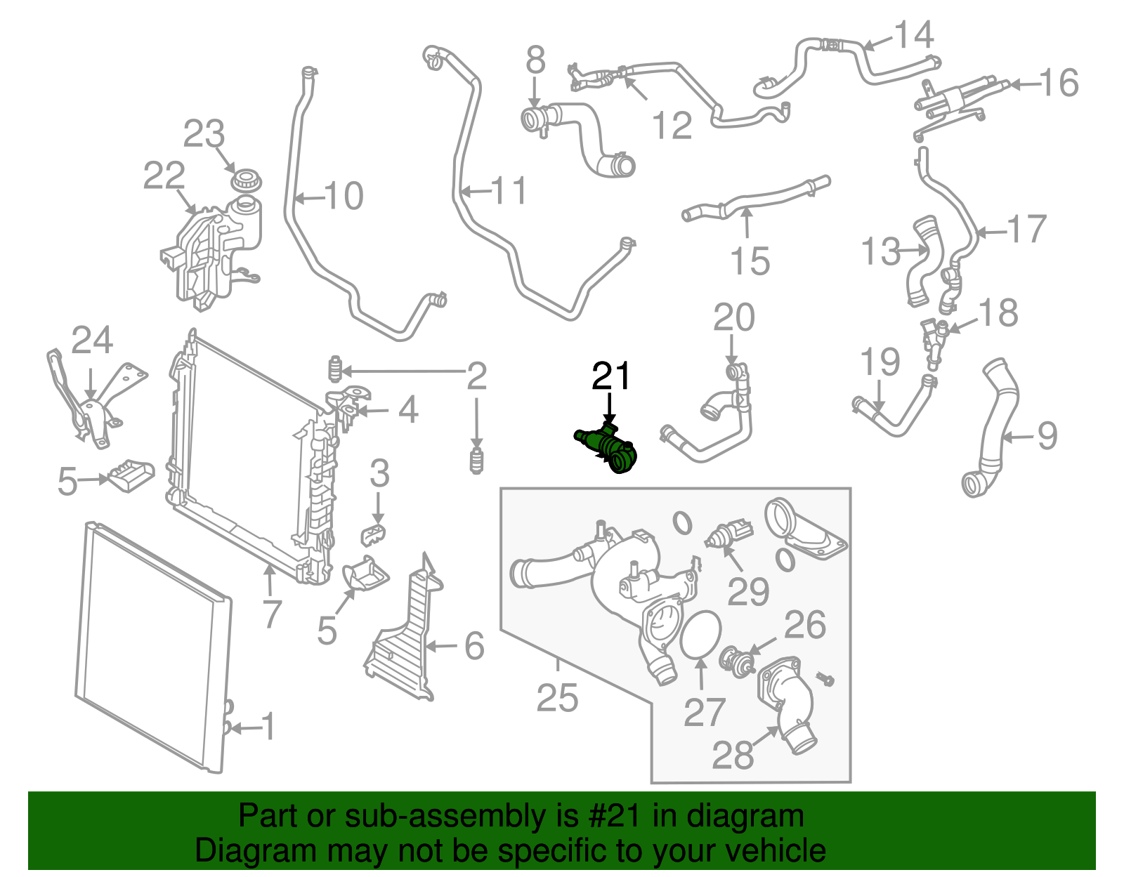 2006-2009 Land Rover Range Rover Radiator Coolant Hose PCH501310 | OEM ...