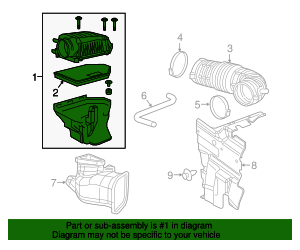 2020-2023 Mopar Air Cleaner 68413349ab | TascaParts.com